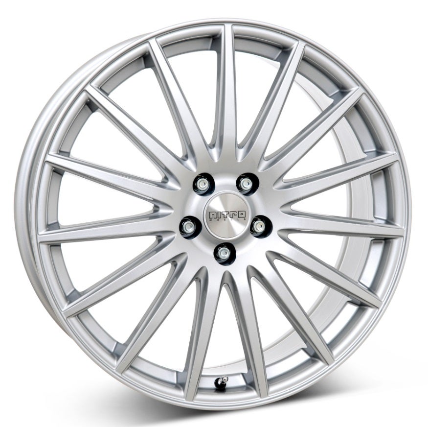 Nitro Sting FF Slv 8x18 5-108 E42 C63,30, Aluminiumfälgar | Kransens Gummi